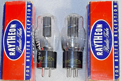 Pair Type 80 Raytheon NOS Vacuum Tubes, TV-7D Tested - will combine ...