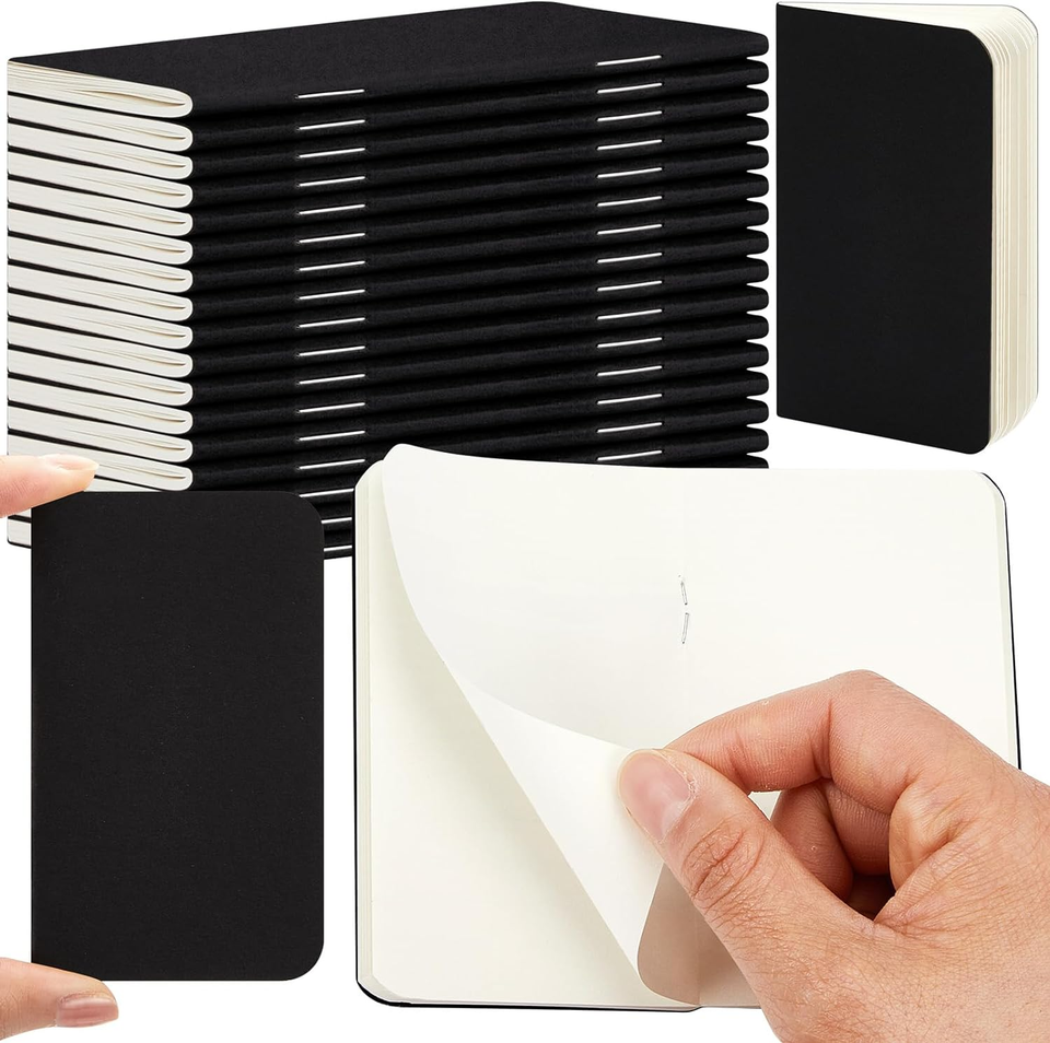 15 Pcs Mini Pocket Notebook 2.5" x 4" Small Journal Kraft Paper ...