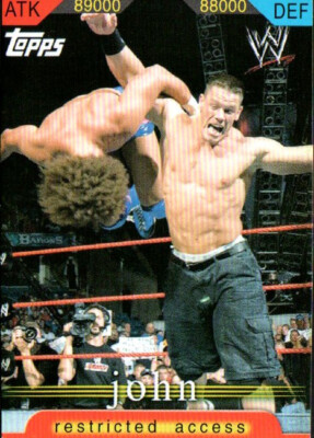 2006 Konami Insider Topps WWE Restricted Access Card Game John Cena | eBay