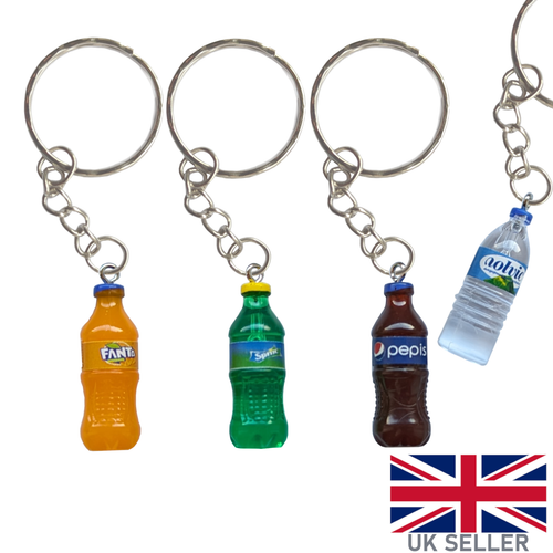 Novelty Keyring Soft Drink Bottle Juice Keychain Soda Water Fizzy ...