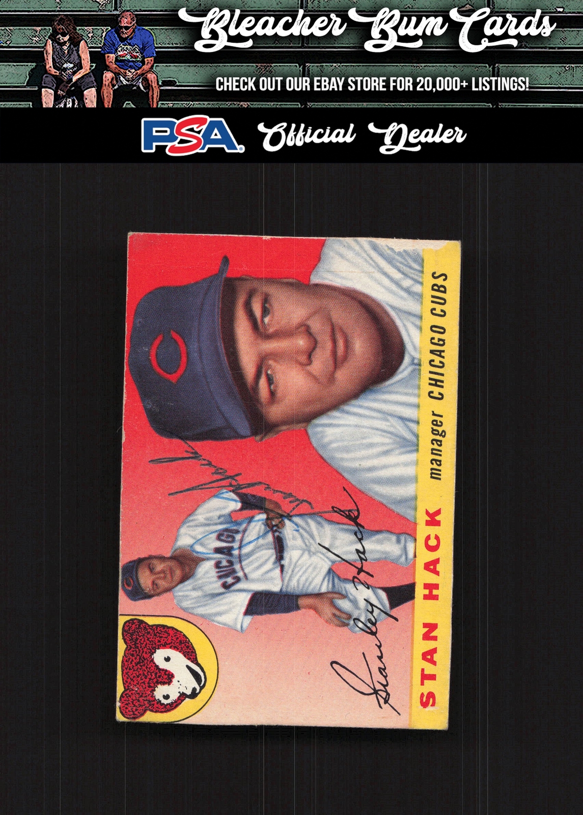 1955 Topps 6 Stan Hack Auto Rookie Trimmed | eBay