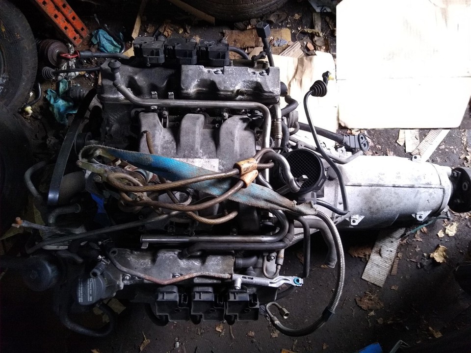 Mercedes w220 2000 S320 Petrol Complete Engine & Auto Gearbox V6 M112 ...