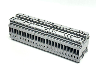 Entrelec 1SNA115116R0700 M4/6 5116 Gray Terminal Block 4mm 800V LOT OF ...