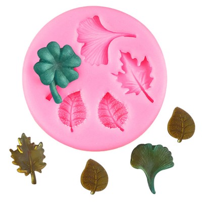 Maple Leaf Four-leaf Clover Silicone Mold Resin Drop Mold Decorative ...
