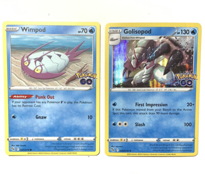 Golisopod 026/078 - Pokémon Go - Foil - Evolution Card Set - Wimpod | eBay