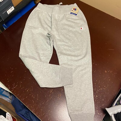 Champion Mens Gray Heather Reverse Weave Elastic Waist Jogger Pants ...