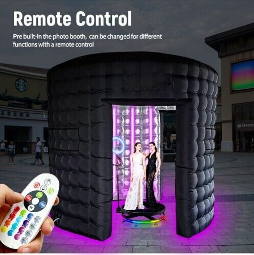 SAYOK 360 Photo Booth Enclosure Inflatable RGBLed Light Wall Background ...