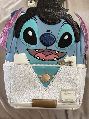 Disney Lelo Stitch Backpack Elvis Loungefly Mini Backpack | eBay