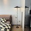 Floor Lamp Iron Wavy line Stands fabric Accordion Pleats Living ...