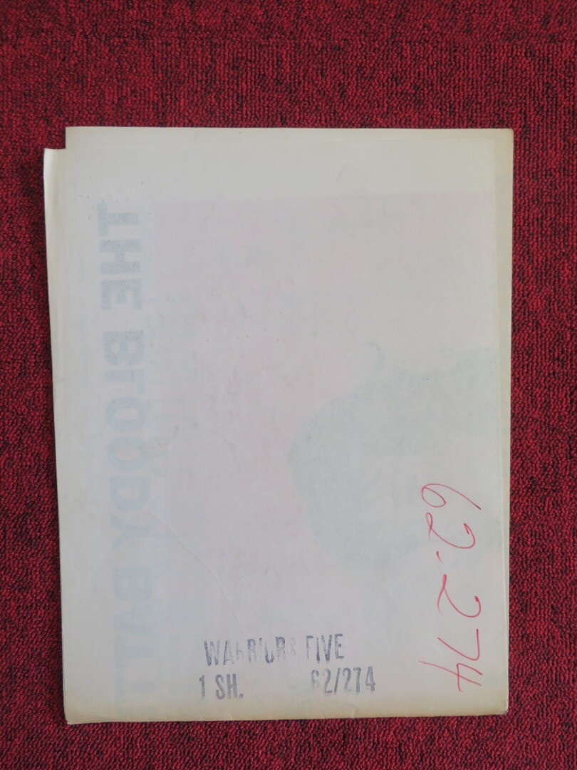 WARRIORS 5 FOLDED US ONE SHEET POSTER ANNA RALLI 1962 | eBay