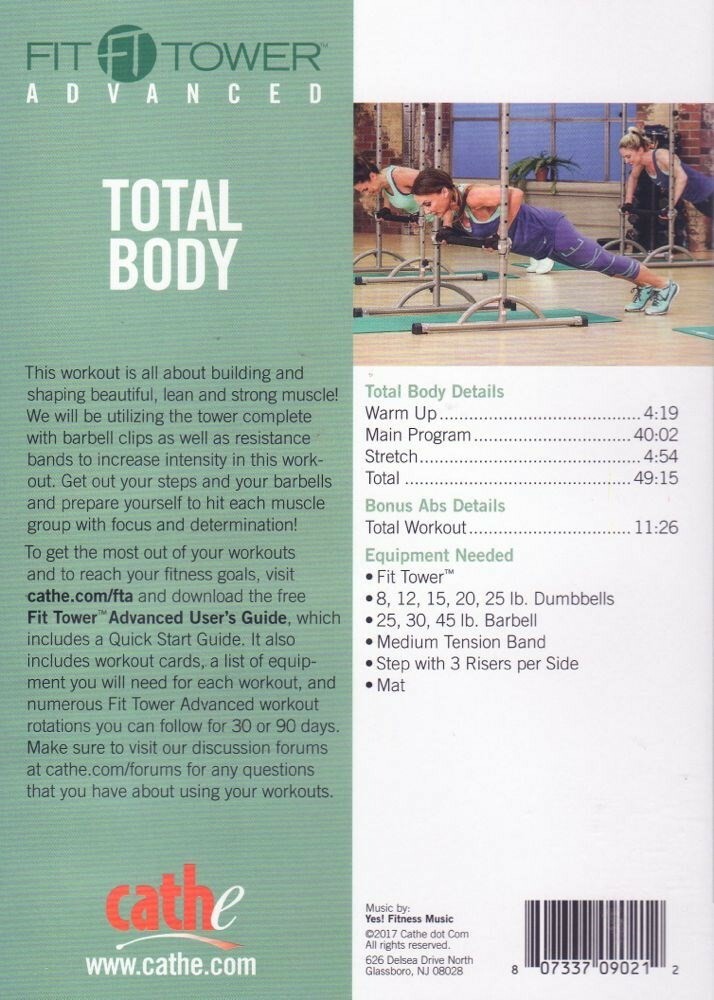 CATHE FRIEDRICH FIT TOWER ADVANCED TOTAL BODY DVD WORKOUT NEW SEALED | eBay