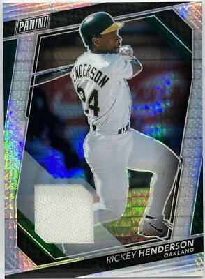 Rickey Henderson 2023 Panini National Gold Pack #12/24 Patch Pulsar ...