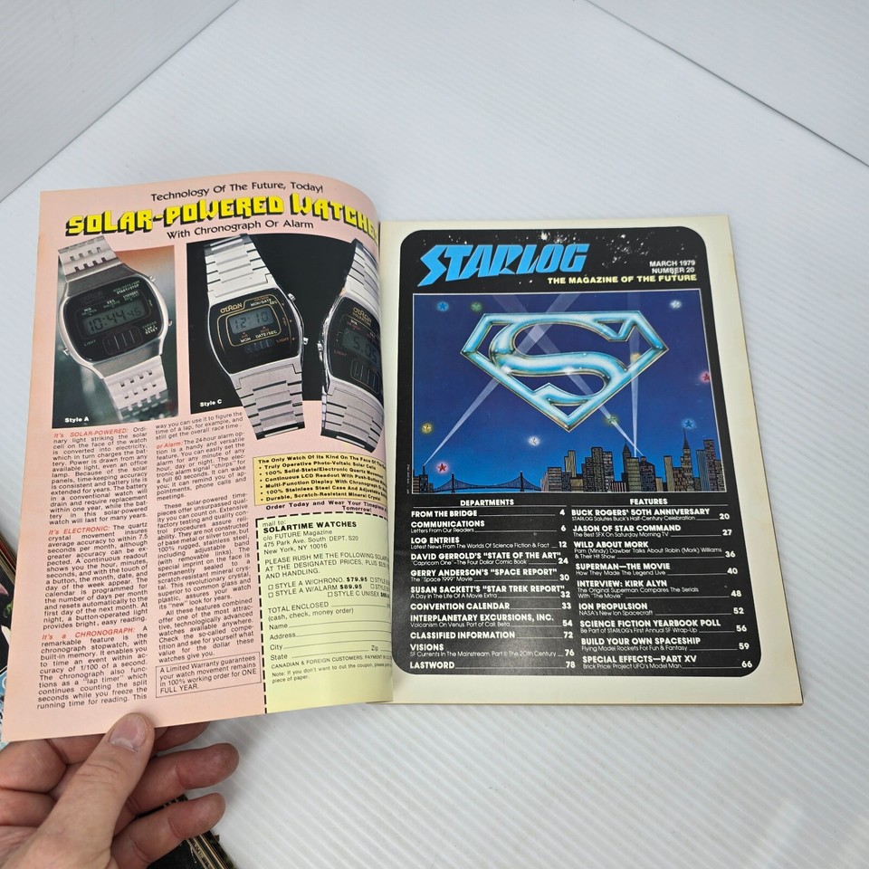 Starlog Magazine Number 20 March 1979 Superman Arrives Kirk Alyn The ...