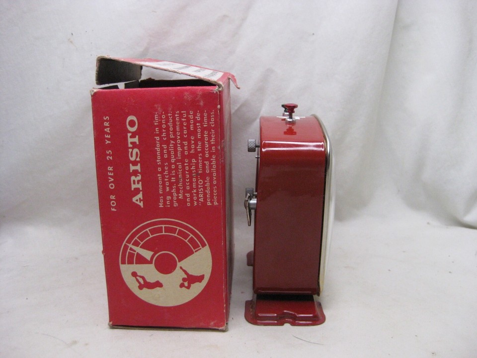 vintage ARISTO 4 SPORTS TIMER football basketball stop clock w/ box | eBay