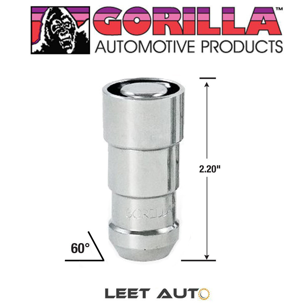 [2-Keys] Gorilla Guard Wheel Locks, 14mm x 1.50, Duplex, Bulge Acorn ...