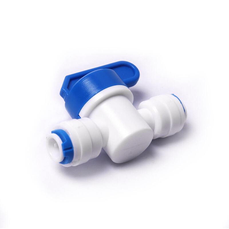 5Pcs Quick Connect Push 1/4" Ball Valve Inline Tap Fit RO Water Reverse ...
