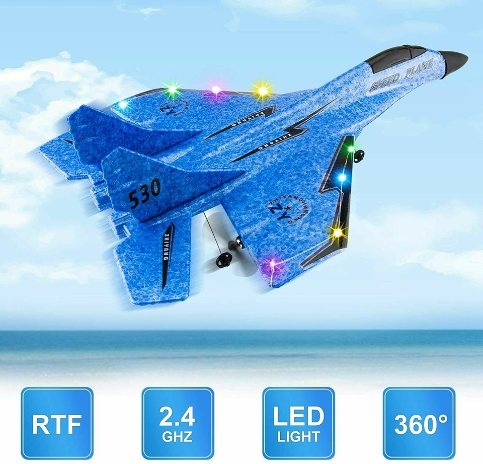 RC Airplanes Remote Control Plane 2CH with 2.4GHz Gyro Waterproof for ...