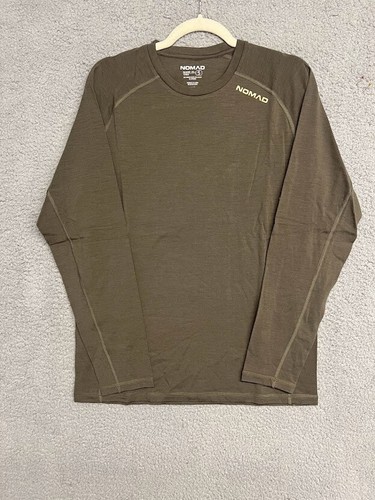Nomad Men's Durawool Long Sleeve Base Layer Mud Crew Size Small Retail ...