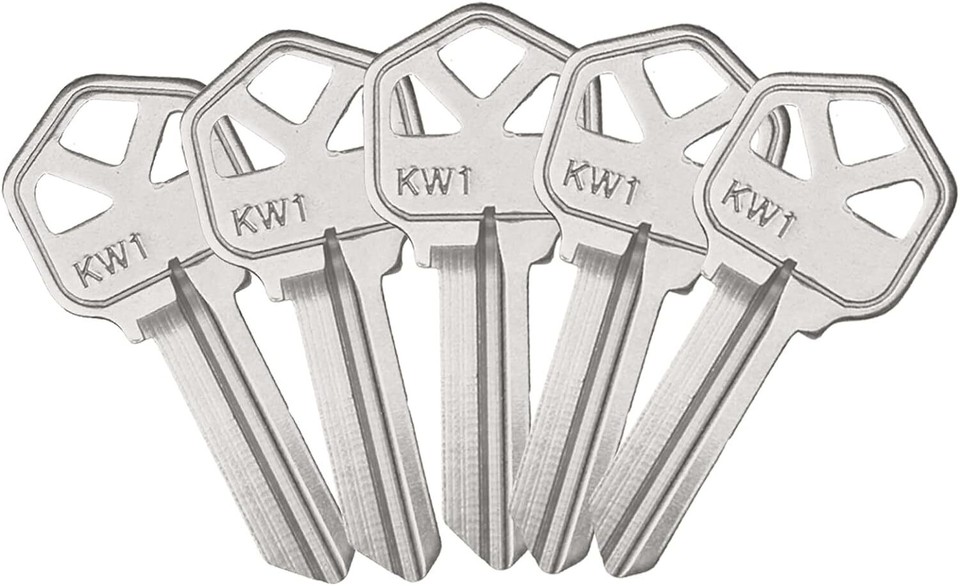 5 Pin Key Blanks for Locksmith / 50 Kwikset KW1 / Brass Key Key Blanks ...