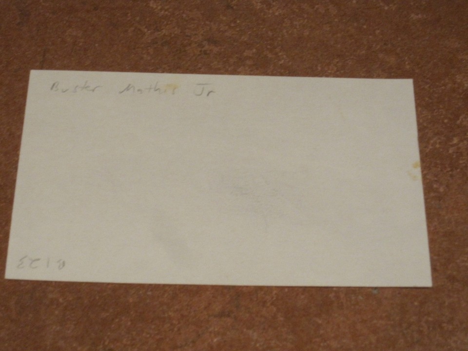 Buster Mathis Jr. Autographed Boxing Index Card PSA Pre-certified | eBay