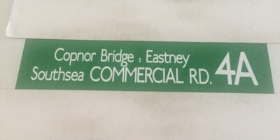 Portsmouth Area Bus Blind 36" 4a Eastney Copnor Bridge Southsea ...