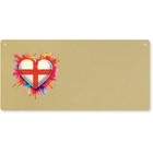 'Love England' Large Wooden Wall Plaque / Door Sign (DP00062428) | eBay UK