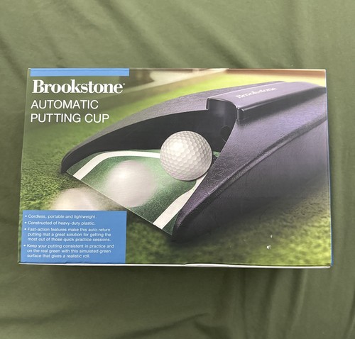 Brookstone Automatic Golf Putting Cup - Automatic Ball Return - Brand ...