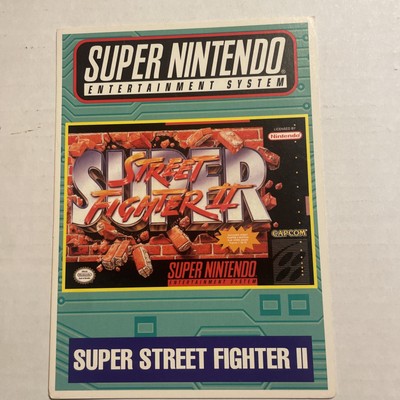 SNES Super Street Fighter II VIDPRO Card Toys R Us Display Card Rare | eBay