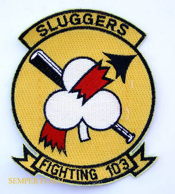 VF-103 SLUGGERS PATCH US NAVY PIN UP NAS OCEANA PIN F4U-4 F2H-3 F3H-2 F ...