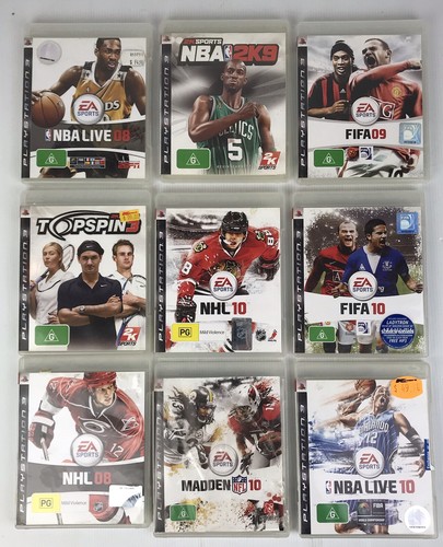 Playstation 3 Games Bundle X 9 NBA Fifa NFL NHL | eBay Australia