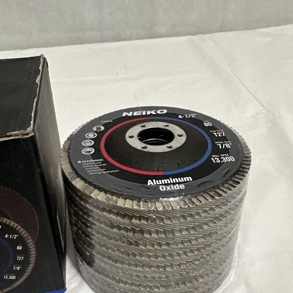 10 Pcs Flap Discs 80 Grit 4 1/2 Grinding Wheel Flapper Wheel Wood Metal ...