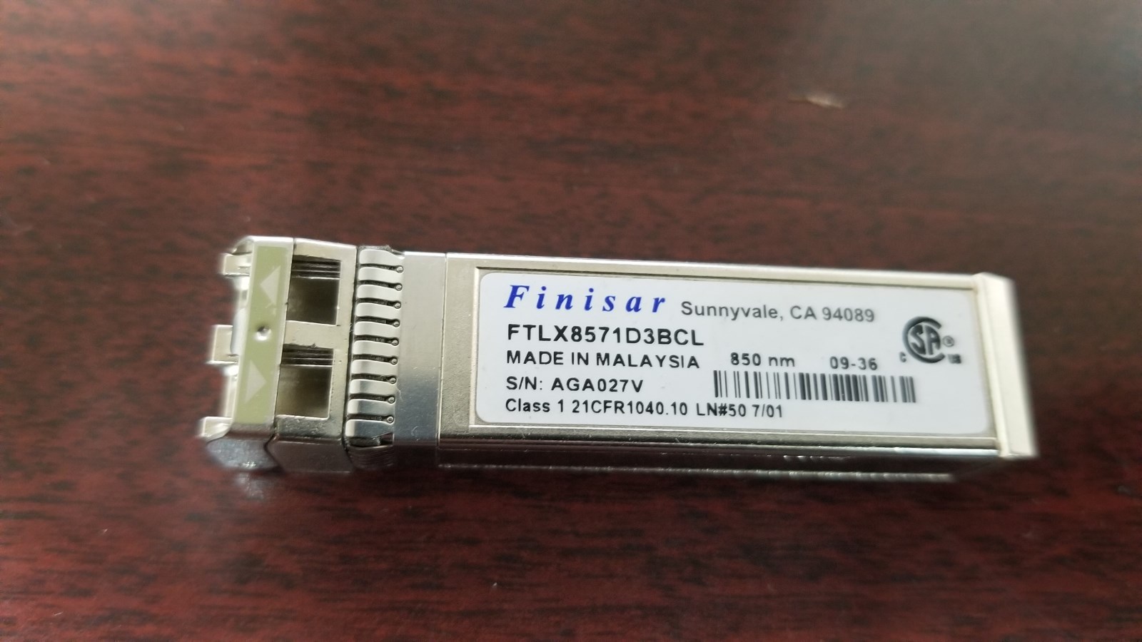 Finisar FTLX8571D3BCL SFP Module | eBay