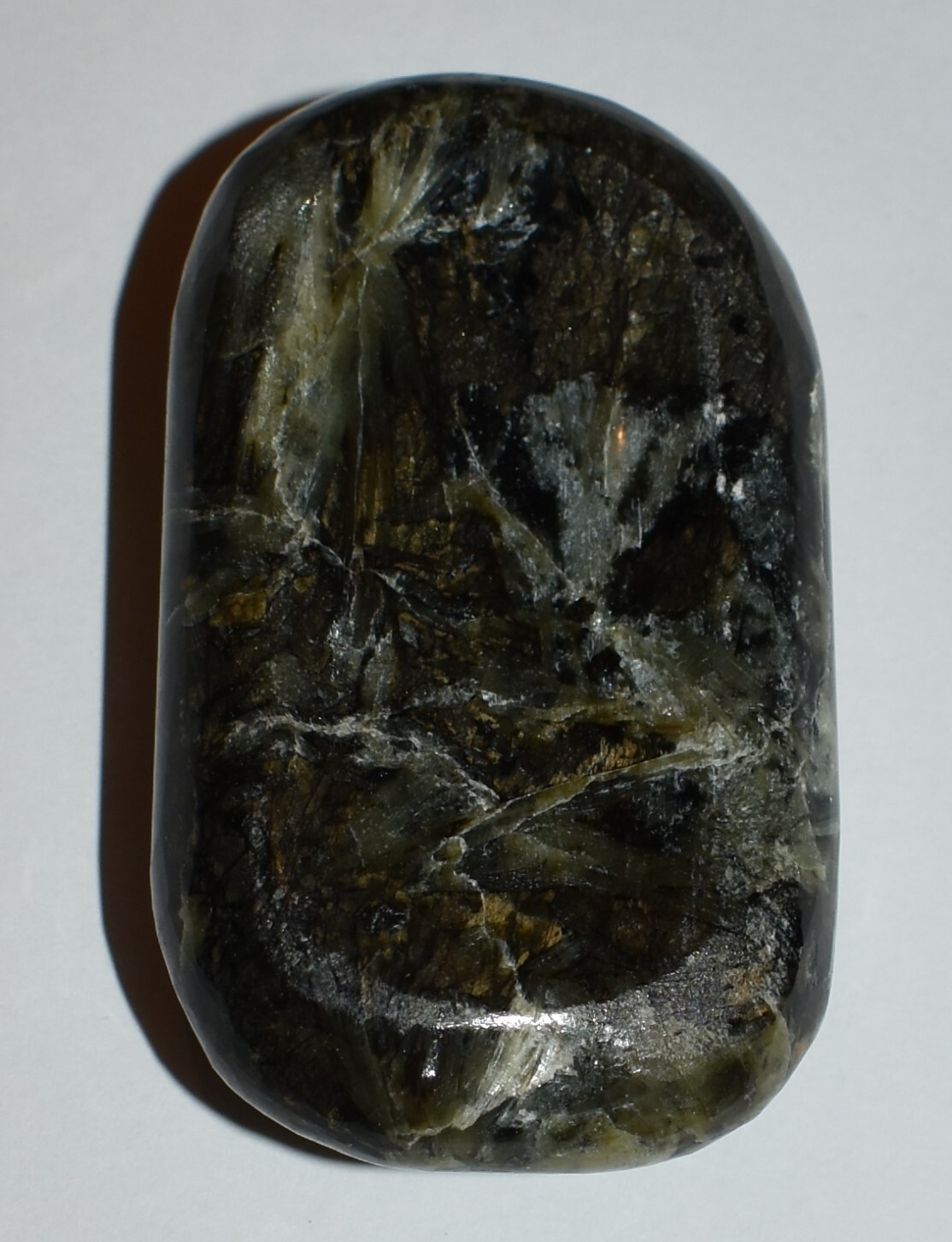 Chiastolite Andalusite Crystal Hand Carved Palm Stone Mountains North ...