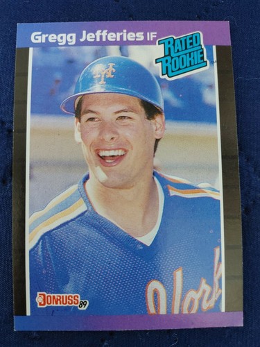 1989 Donruss GREGG JEFFERIES Rated Rookie Baseball Card #35 New York ...