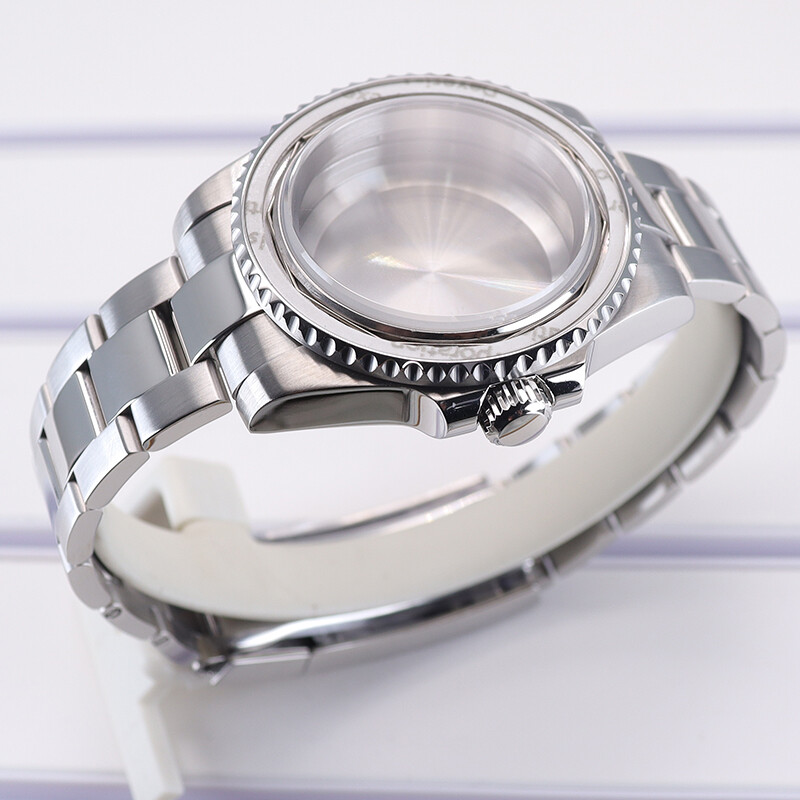 40mm Modified GMT watch case strap Sapphire Glass stainless steel ...