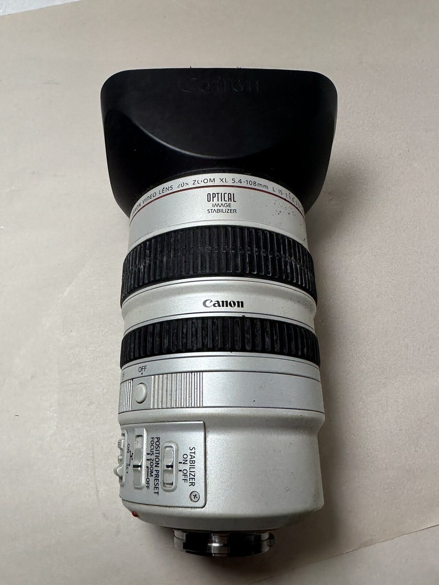 Canon Video Lens 20x Zoom XL 5.4-108mm L IS 1:1.6-3.5 72mm Canon Video Lens 20x Zoom XL 5.4-108mm L IS 1:1.6-3.5 72mm