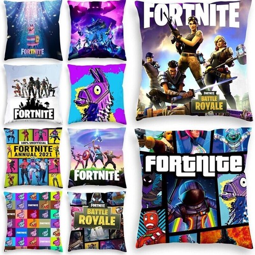 Fortnite Game Pillow Case Short Plush Cushion Cover Home Sofa Decor 45 ...