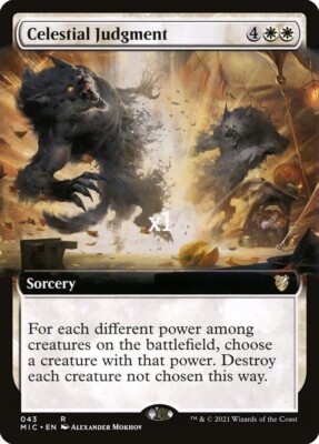 MTG Borderless Commander: Innistrad: Midnight Hunt MIC Celestial ...