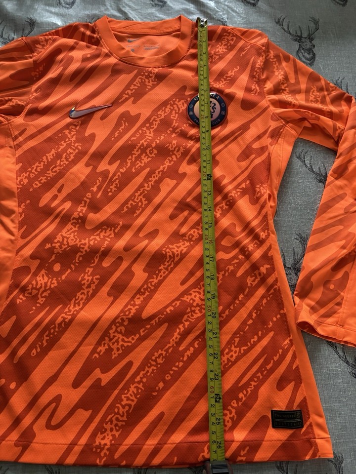 Chelsea FC Nike 2024/2025 Orange Player Issue Goalkeeper Shirt No 30 ...