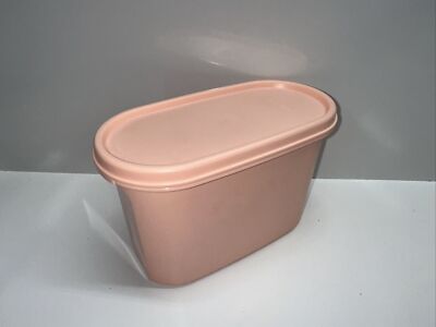 TUPPERWARE 1612 1612H-1 PINK PEACH MODULAR MATE 1.1 liters #2 storage ...