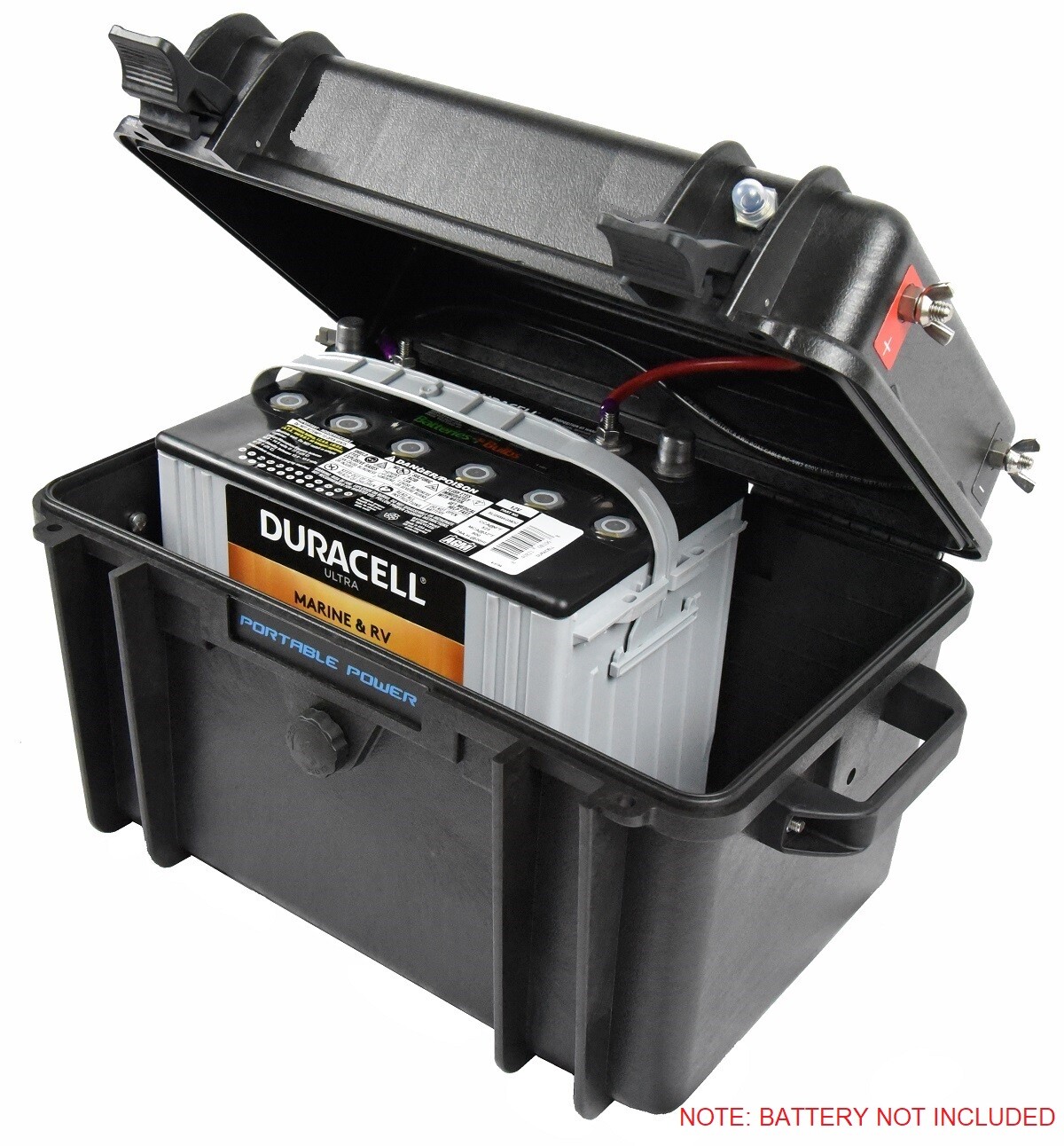 Waterproof Battery Enclosure Box For Group 24 27 31 Batteries Voltage ...