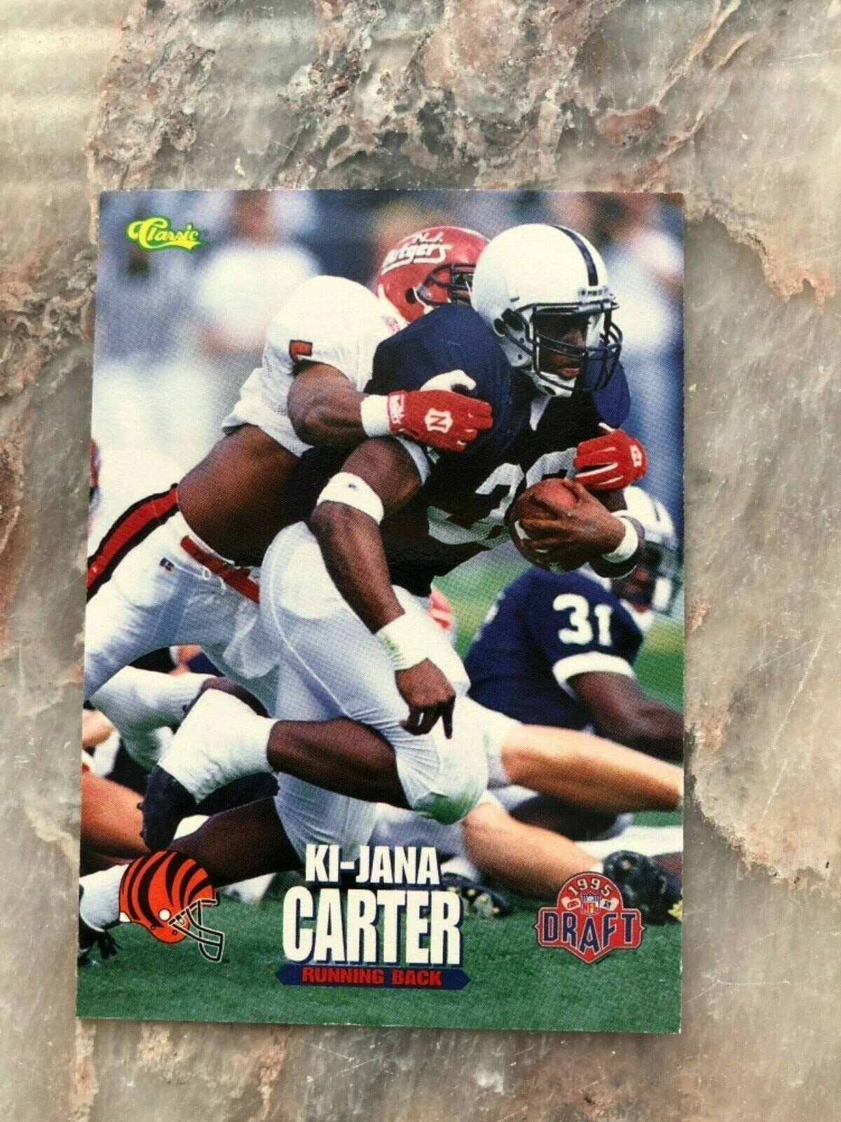 1995 Classic NFL Draft Ki-Jana Carter #1 Rookie Football Card | eBay