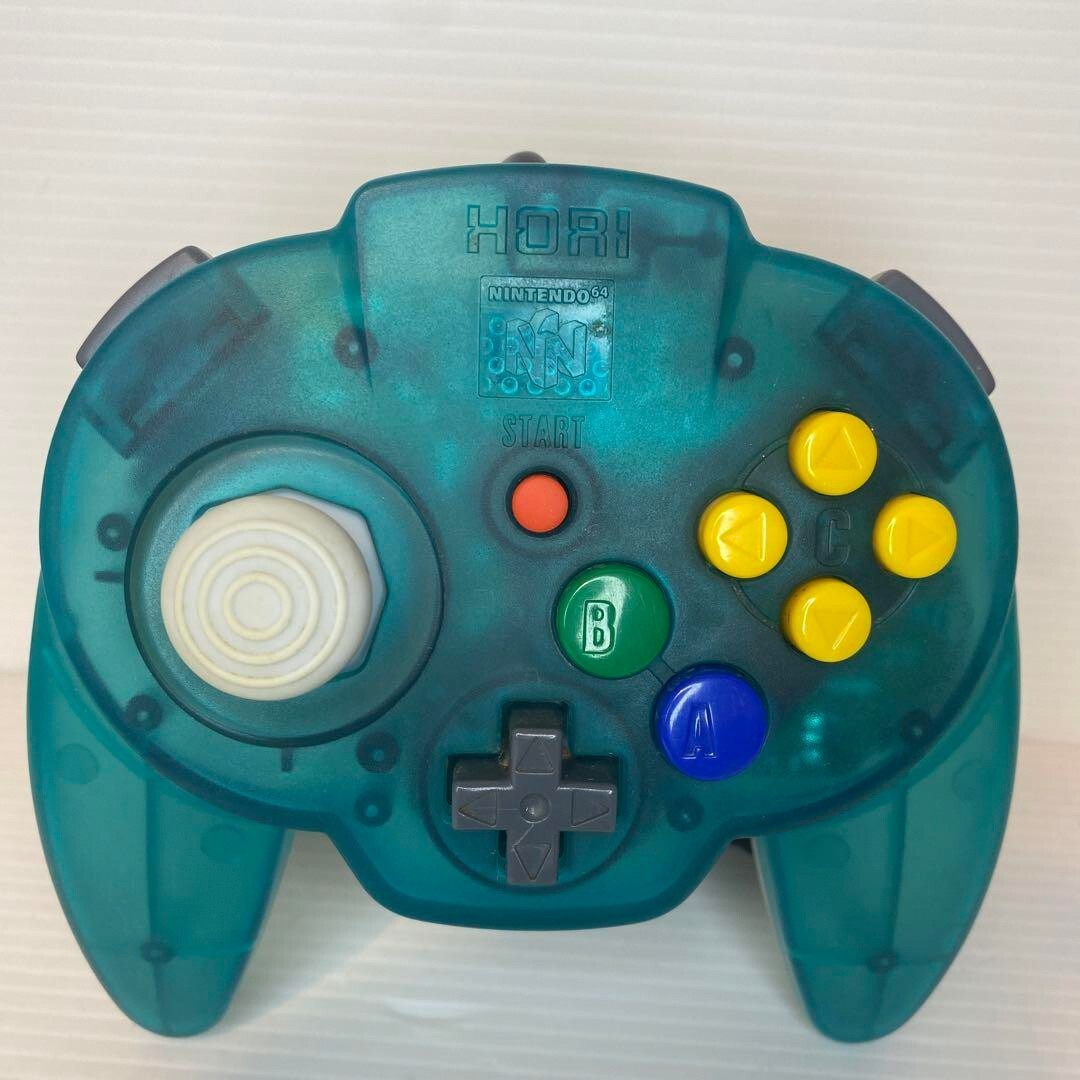 Nintendo 64 HORI PAD MINI N64 Original Officia controller Clear Blue | eBay