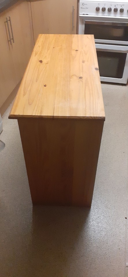 Vintage Brown Wooden Computer Desk Used 4 Compartments | eBay UK