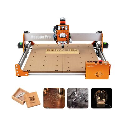 FoxAlien Masuter Pro CNC Router Machine, Upgraded 3-Axis Engraving All ...