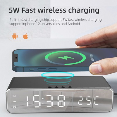 Wireless Charging Alarm Clock With Thermometer | eBay