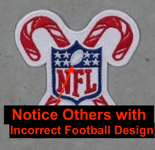 Christmas Patch Candy Cane Patch Holiday Patch Kansas City Chiefs ...