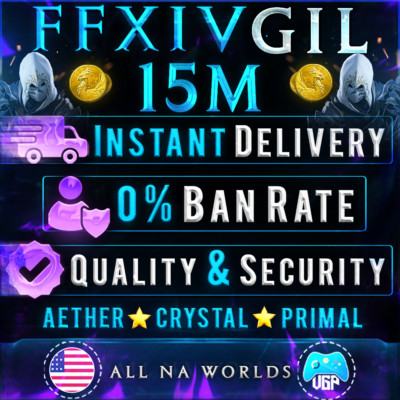 FFXIV Gil Final Fantasy 14 Gil |🔥 15M 🔥| FF14 Gil |NA & EU| ️100 ...