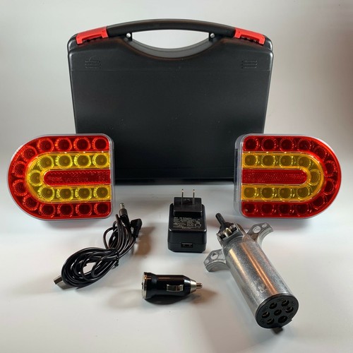 Connix Wireless Rechargeable Magnetic LED Trailer/Implement Light Kit ...
