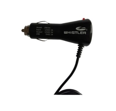 Genuine Whistler 12V Power Cord With USB For All Whistler Radar ...
